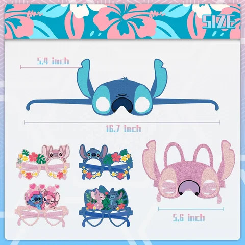 Buy New Arrival 12 Pcs Stitch And Lilo Paper Party Glasses Birthday ...