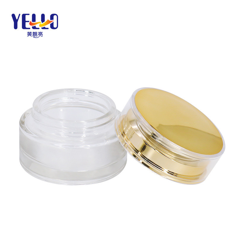 Buy New Arrival Golden 50g Glass Cosmetic Jar For Lotions And Creams ...