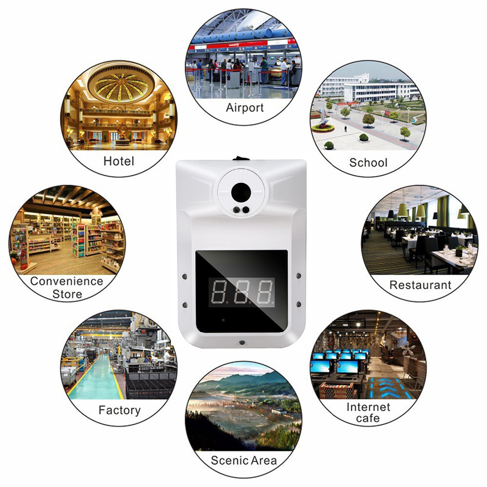 Buy Non-contact Digital Hgb02 Thermometer Wall-mounted Infrared ...