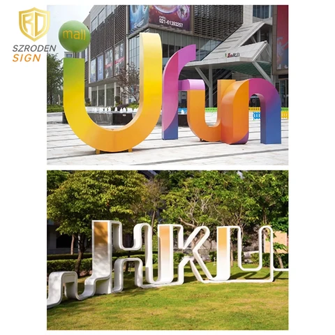 Buy Outdoor Giant 3d Standing Letters Metal Large Alphabet Letters ...