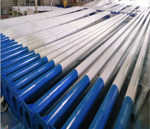 Buy Single Arm 8m Lamp Post Solar Street Light Pole Led Lighting from ...