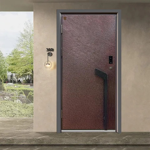 Buy Single Security Doors Security Steel Entrance Doors Class A Steel ...