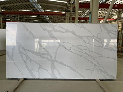 Buy Slab Kitchen Countertops Cut To Size Prefabricated Quartz Synthetic ...