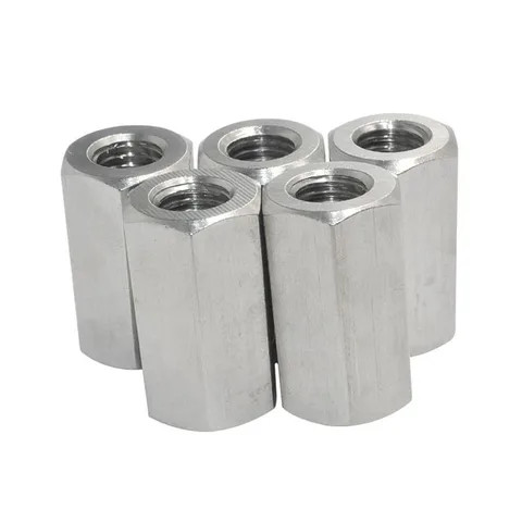 Buy Stainless Steel 18-8 304 Long Hex Nuts M8 Black Galvanized Steel ...