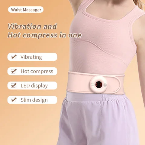 Buy Vibrating Belt Abdominal Massage Instrument Electric Heating Waist ...