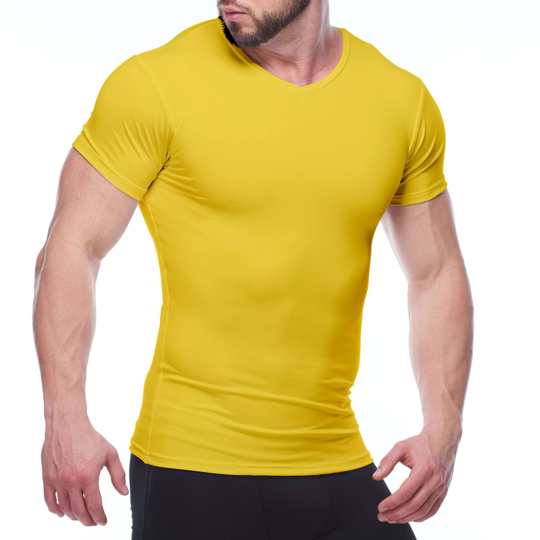 Buy Wholesale New Slim Fit Compression T Shirt Men Short Sleeve ...