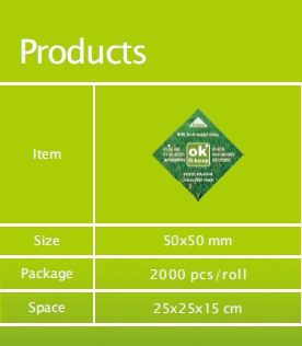 Buy Ok Anti-mold Ecochip 5*5 Cm from Taiwan OK Bio-technology Co., Ltd ...