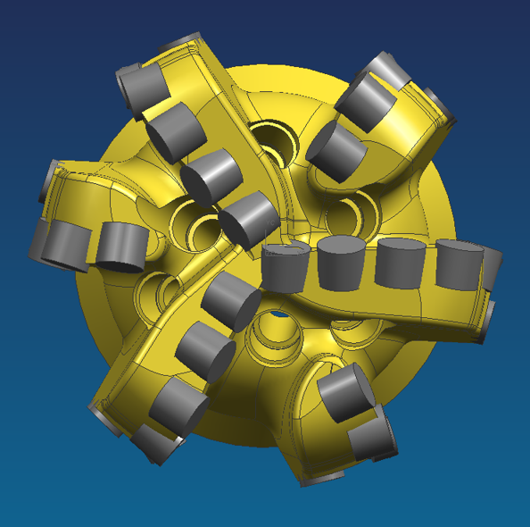 Buy Api Spec 7-1 Standard 5 7/8 Inch 6 Blades Pdc Bit For Oil, Water ...