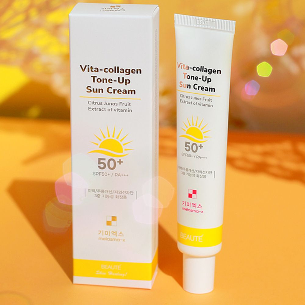 Buy Melasma-x Vita-collagen Tone-up Sun Cream Spf50+ Pa+++ 45ml from ...