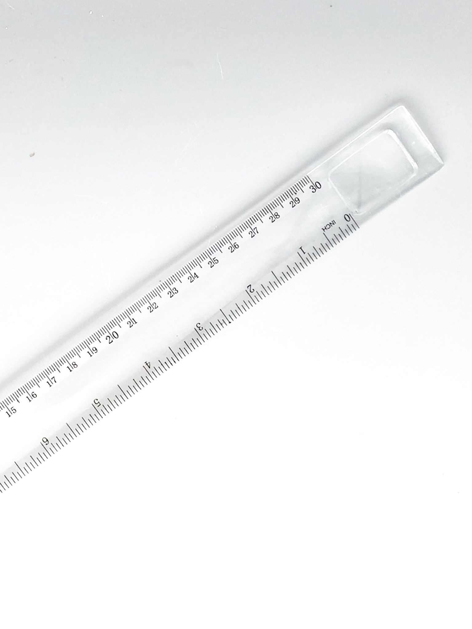 Buy Plastic Ruler With Magnifier 30cm from CHIZHOU QINGHE TRADING CO ...