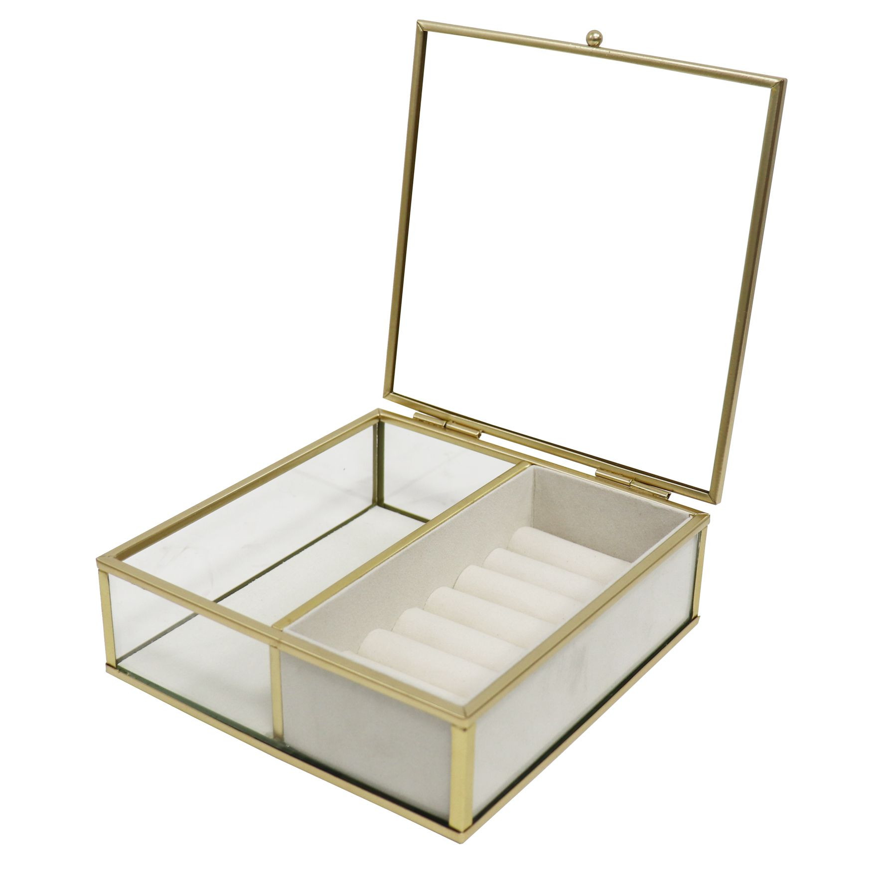 Buy Modern Jewelry Box, Metal Jewelry Box, Necklace, Ring, Bracelet ...