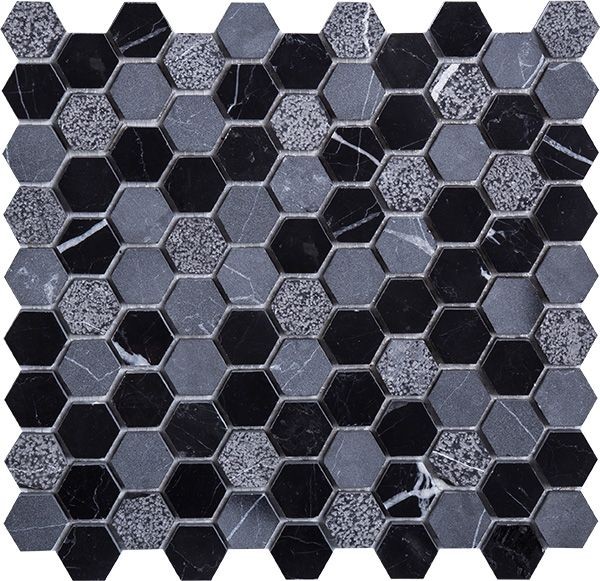 Buy Hexagon Shape Stone Mosaics from Foshan Brightlasting Co., Ltd ...