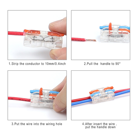 Buy (112)mini-2-3tm Wire Quick Connector- ( 12 Awg~28 Awg )-ready To ...