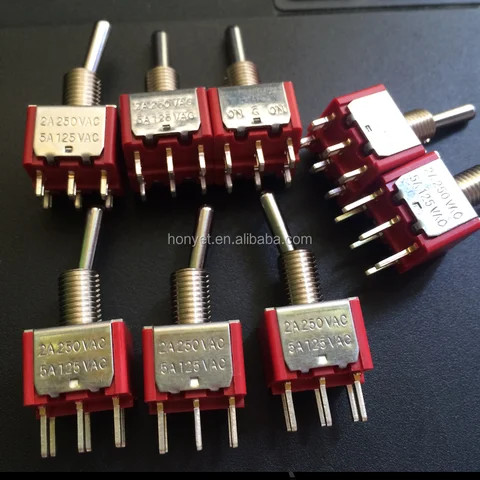 Buy 2a/250v 5a/125v 2-way /3-way Toggle Switch Mts-102/mts-103 from ...