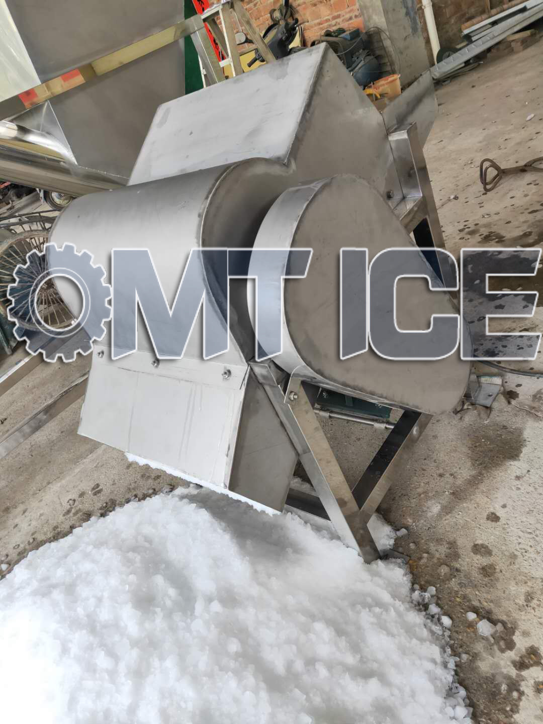 Buy 50kg Buckets Round Ice Block Crusher Machine With Customs Clearance ...