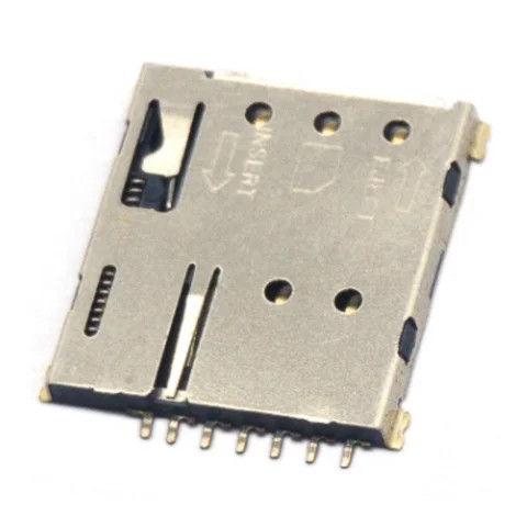 Buy 7 Pin Push Push Smt Type H=1.37 Slot Socket Adapt Nano Sim Card ...