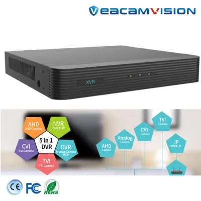 Buy 8ch Onvif Cctv Dvr Hybrid Recorder H. 265 8mn 5in1 Xvr For Ahd ...