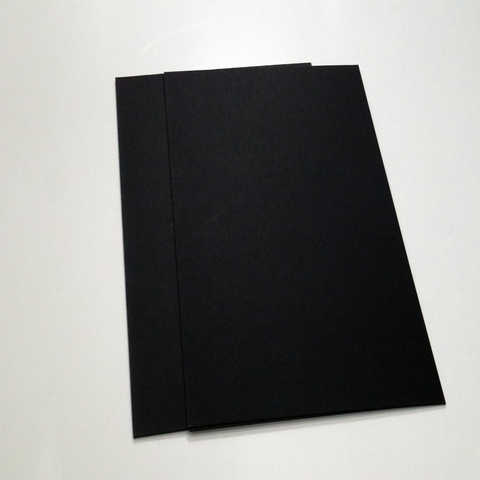 Buy A4 Black Paper High Stiffness Black Paper Raw Black Parchment Core ...