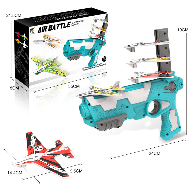 Buy Air Combat Catapult Eva Foam Aircraft Toy Guns Flying Launcher Toy ...