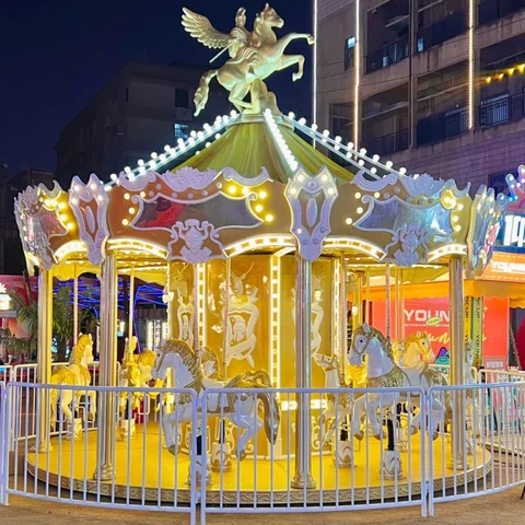 Buy Automatic Carousel,electric Merry Go Round,adult Carousel,park ...