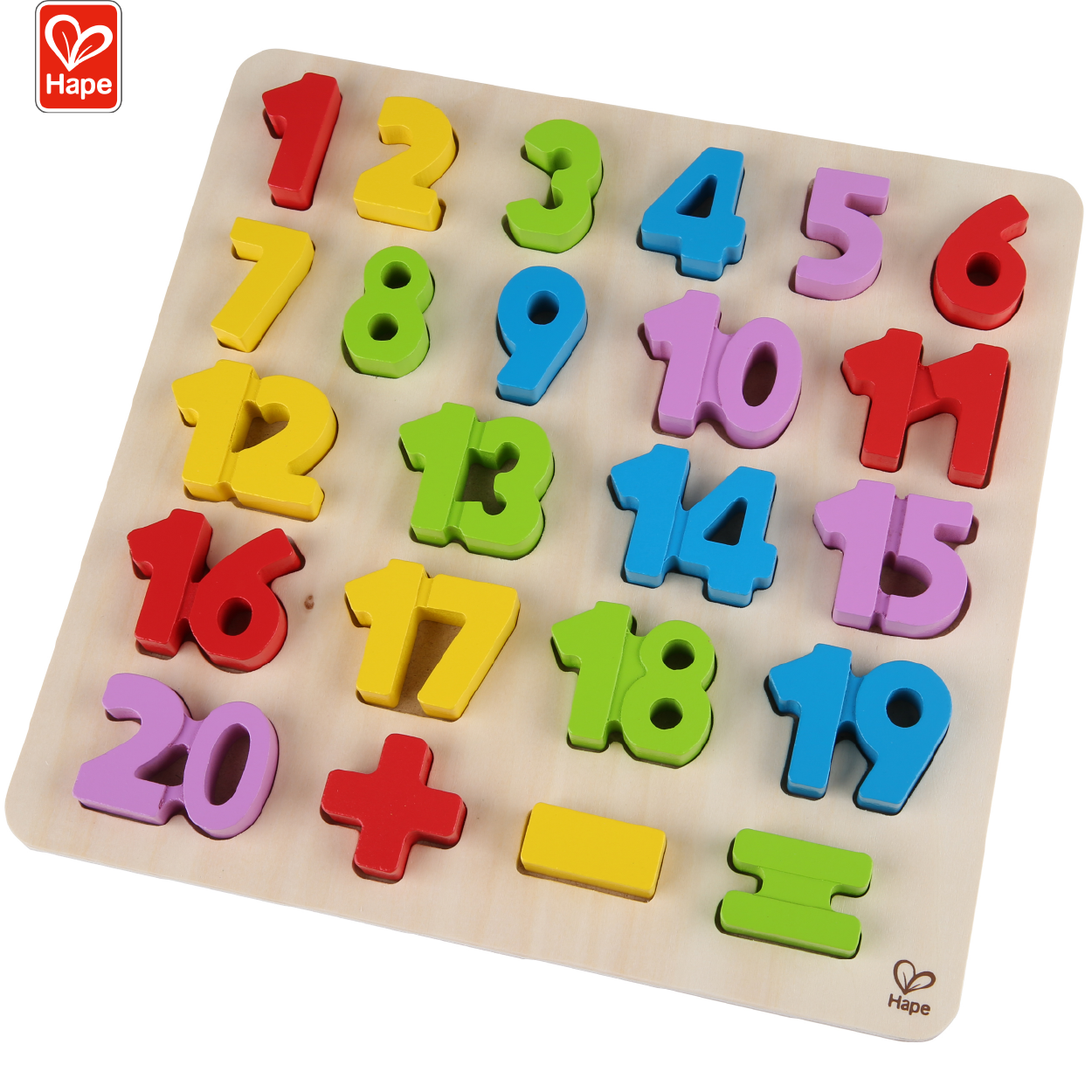 Buy Colorful Number Puzzle Wooden Preschool Educational Math Toy For ...