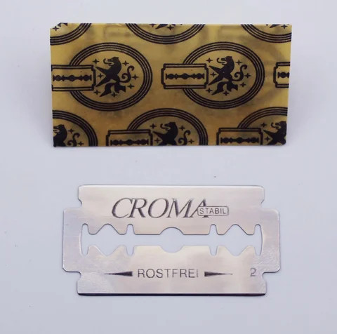 Buy Croma Super Stainless Steel Double Edge Safety Razor Barber Blade ...