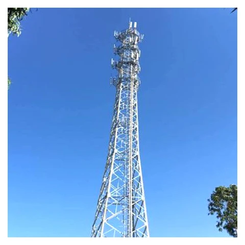 Buy Custom 5g Antenna Mast Steel Single-pipe Self-supporting Telecom ...