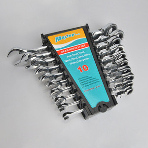 Buy Custom Ratchet Flex Head Combination Wrench Set 10pcs from Zhejiang ...