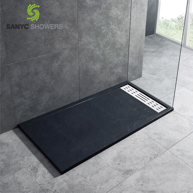 Buy Custom Size Shower Pan Solid Surface Shower Tray Stone Shower Base ...