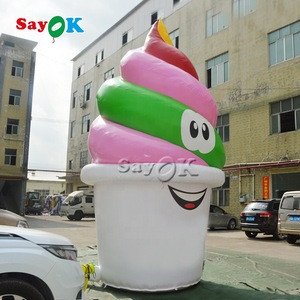 Buy Customized Giant Inflatable Ice Cream Cone Ice Cream Inflatable Toy ...