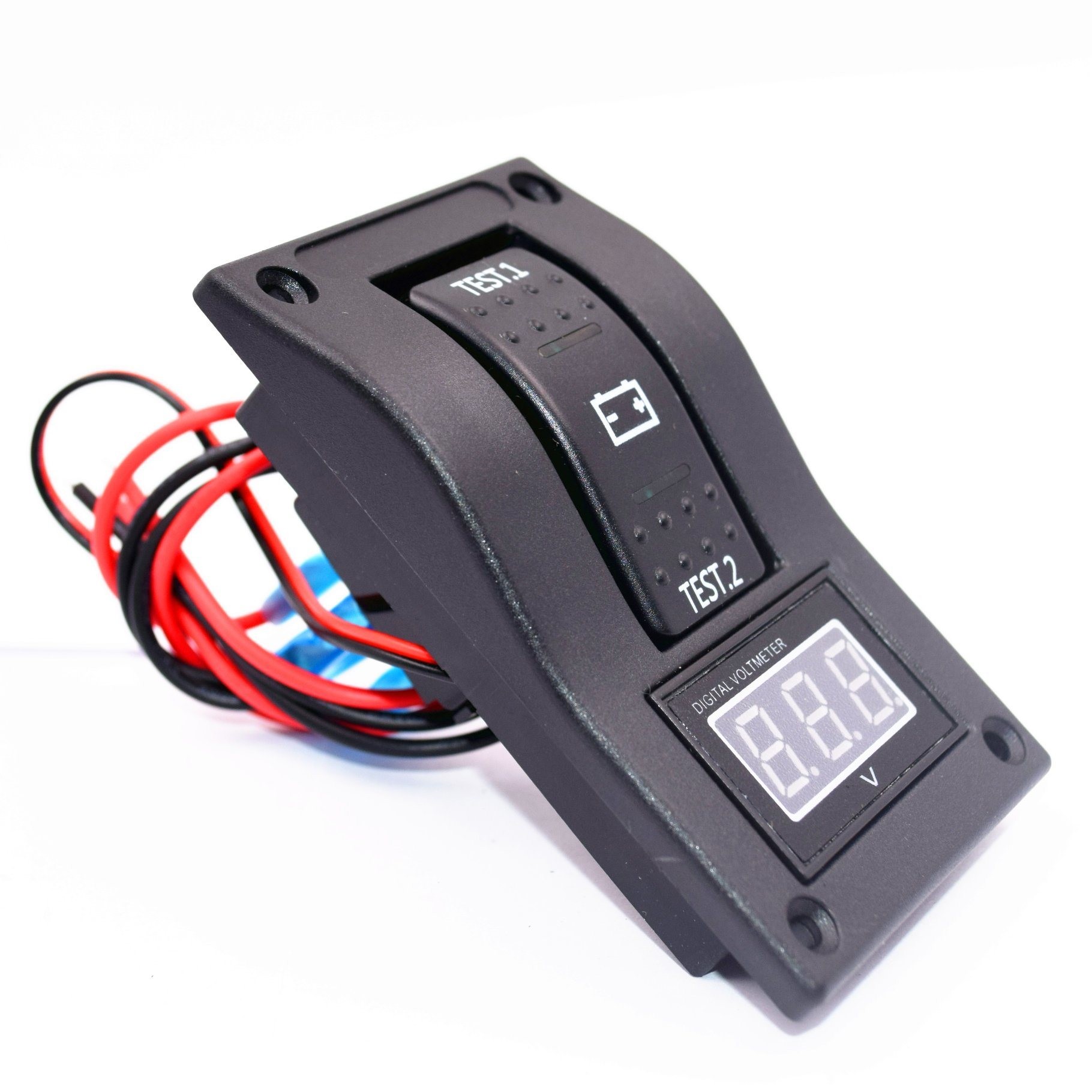 Buy Dc 12v 24v On Off On Battery Voltage Test Panel For Car Marine Boat ...