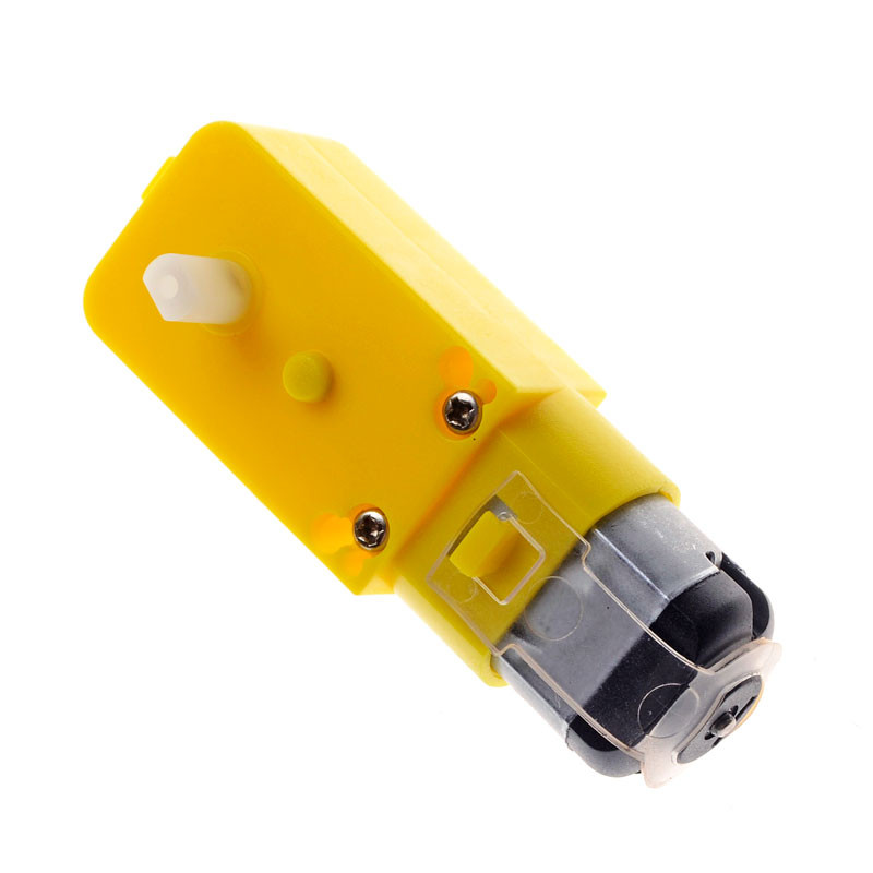 Buy Dc 3-6v 200rpm Yellow Double Axis Tt Motor Plastic Gear Motor ...