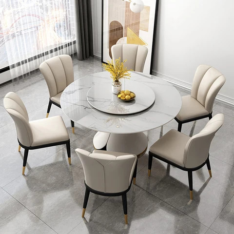 Buy Dining Room Furniture Home Table A Manger Complet Round Concrete ...