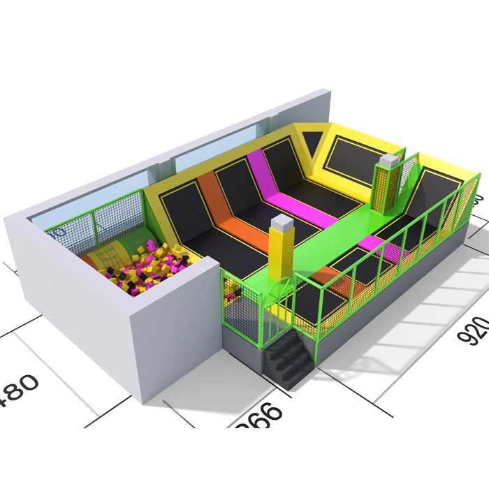 Buy Indoor Jump Trampoline Mat For Entertainment Free Jumping Park ...