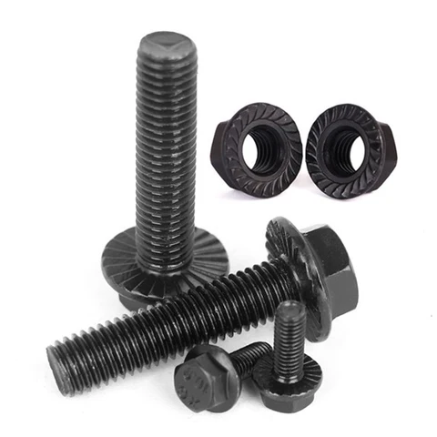 Buy Flanged Serrated Bolts Titanium Bolts M6 Flange Head Din 6921 Hex Flange Head Bolt from ...