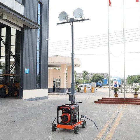 Buy Free Shipping Mobile Light Tower Factory Construction Led Diesel ...