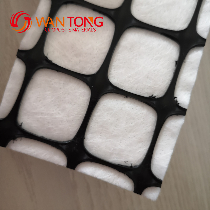 Buy Geocomposite Pp Biaxial Geogrid Bonded To Nonwoven Geotextile ...