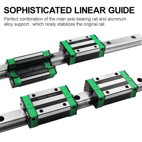 Buy High Quality Steel Linear Guide Rail Blocks Hgh-ca/ha Sizes 15 20 25 30 35 45 55 65 With ...