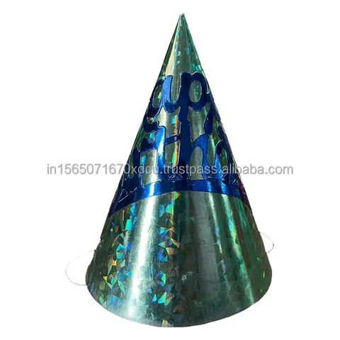 Buy India-made Foil/laser Cut-out Birthday Party Headgear Paper Hats ...