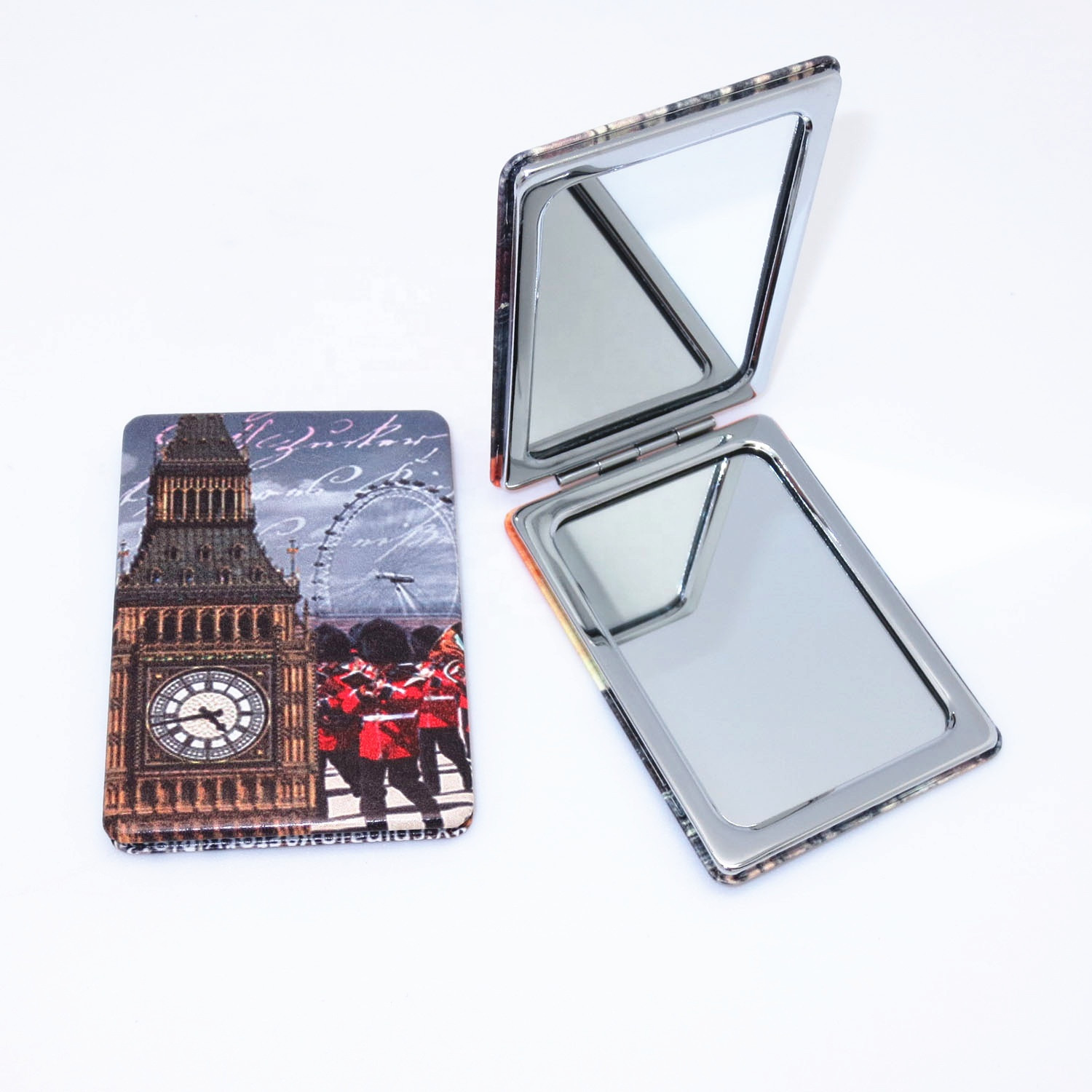 Buy New Eiffel Tower Design Rectangle Shape Pu Leather Compact Pocket ...