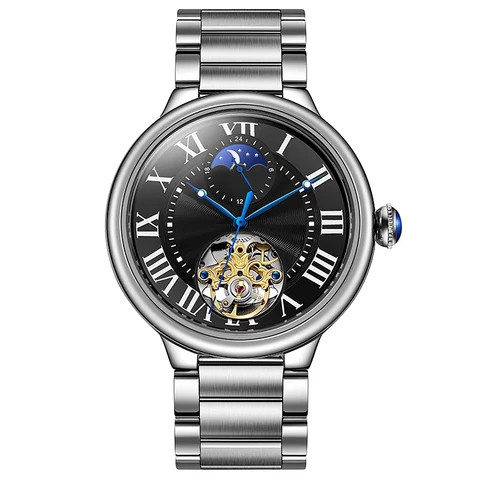 Buy New Trendy Men Customizable Logo Mechanical Automatic Watch With ...