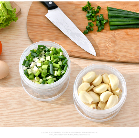 Buy Plastic Storage Containers Stackable Onion Garlic Plastic Fridge ...