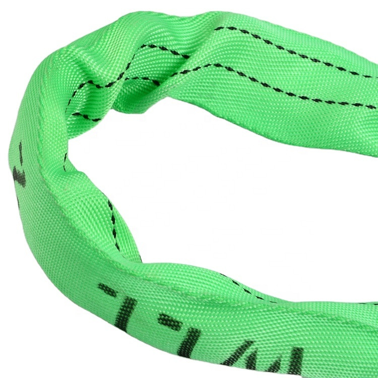 Buy Polyester Soft Webbing Sling 2ton Green Round Slings from Jiangsu ...