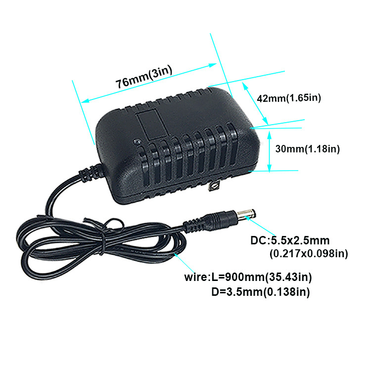 Buy Power Adapter Input 100 ~240v Ac Dc Adaptor 12v Power Adapter 1a ...
