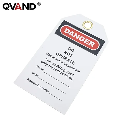 Buy Qvand Electrical Safety Lockout Tagout Loto Tag Lock Out Danger Pvc ...