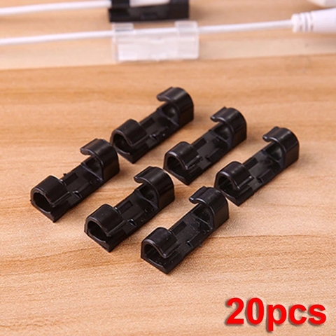 Buy Self Stick Wire Organizer Line Cable Clip Buckle Clips Clamp Table ...