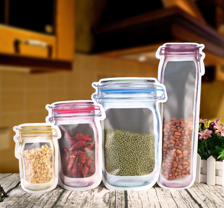 Buy Stand Up Waterproof Resealabe Snack Sandwich Fresh Food Storage Zip ...