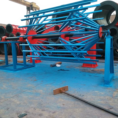 Buy Steel Skeleton Frame Concrete Pipe Manual Steel Cage Rolling ...