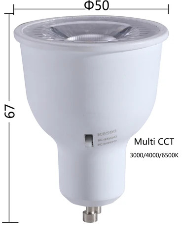 Buy Sunsing Tri-color Dimmable 6w Gu10 Spot Light Led Bulb With Lens ...