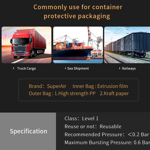 Buy Ulinepak Supplier Inflate Shipping Container Air Dunnage Bags from ...